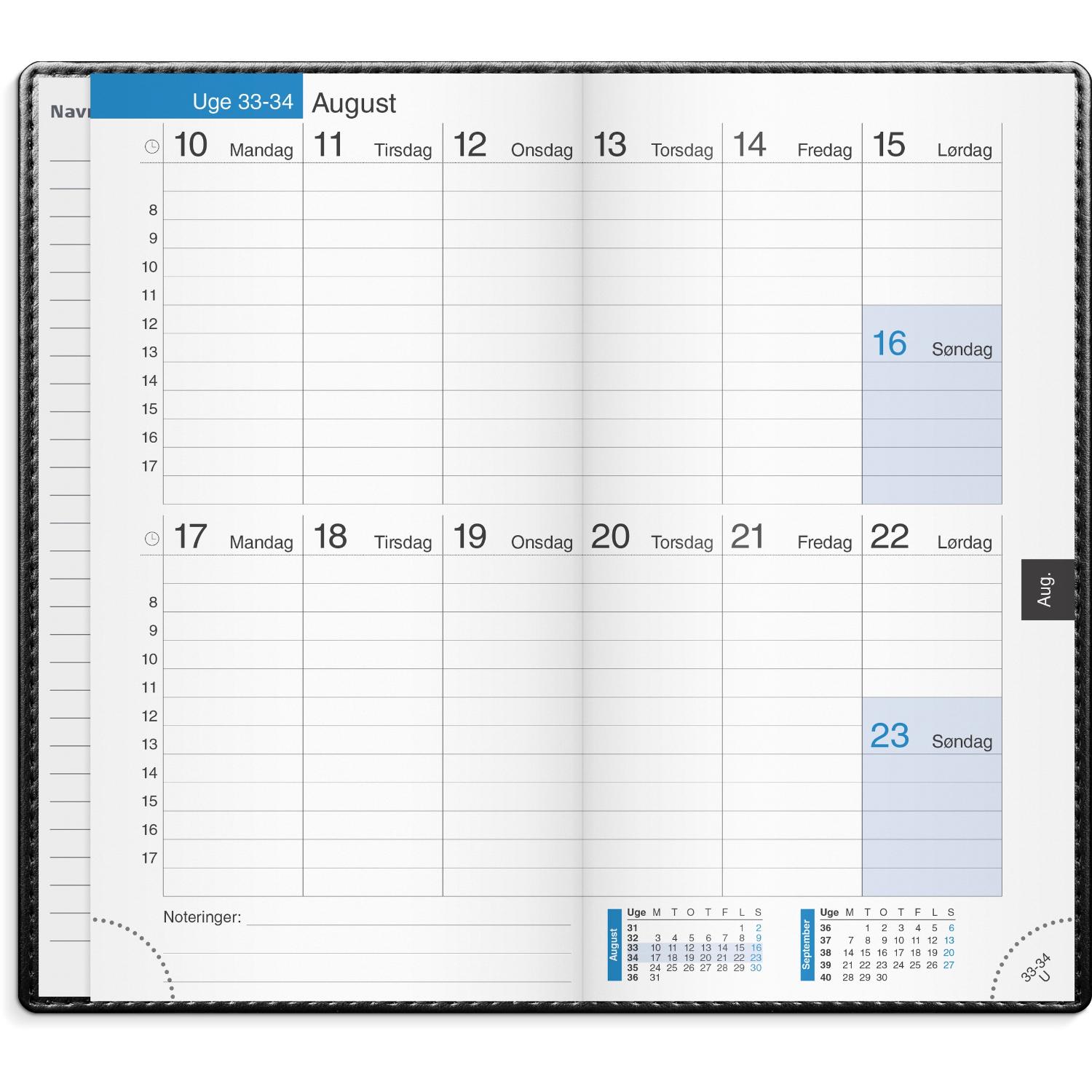 14 DAGES KALENDER KUNSTSKIND SORT 2026 - HJ Kontorcenter A/S